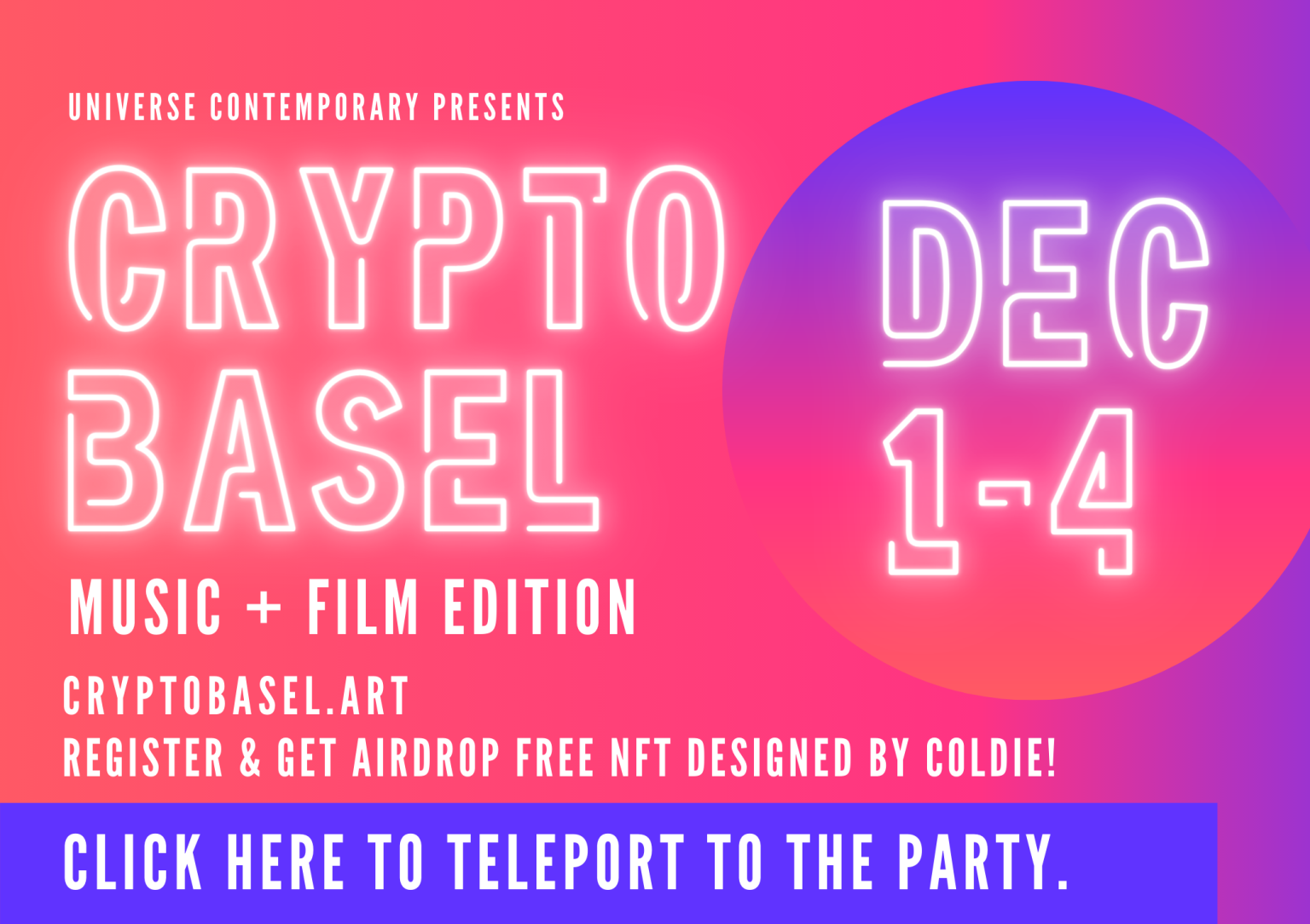 Crypto Basel 2020 – Metaverse Billboards